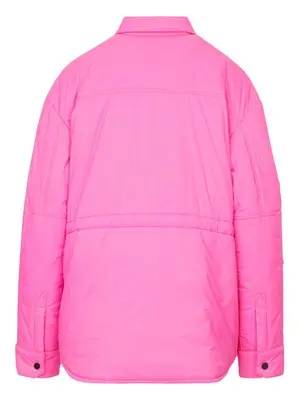 Aztech Mountain Pillow Padded Shirt Jacket - Pink