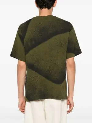 OBJECTS IV LIFE Waffle Logo-print T-shirt - Green