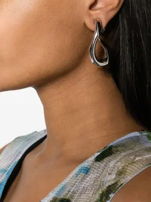 Annelise Michelson Broken Chains Clip-on Hoop Earrings