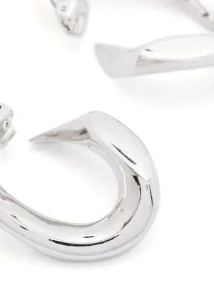 Annelise Michelson Broken Chains Clip-on Hoop Earrings