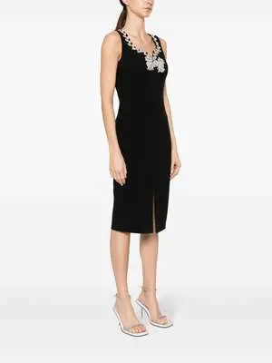 LOULOU Crystal-embellished Sleeveless Dress
