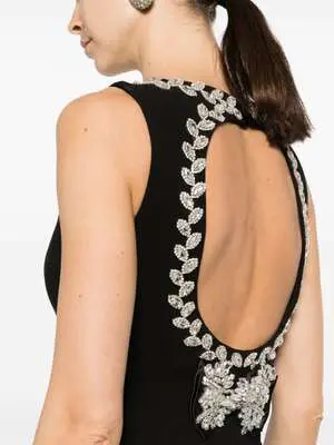LOULOU Crystal-embellished Sleeveless Dress