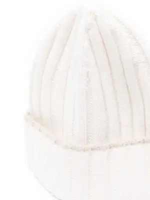 Brunello Cucinelli Contrasting-trim Cashmere Beanie