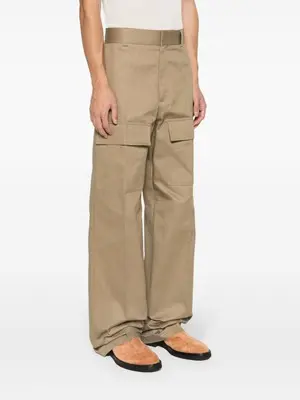 Gucci Wide-leg Cotton Cargo Trousers