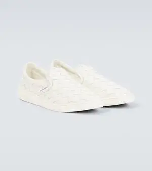 Bottega Veneta Sawyer Leather Slip-on Sneakers - White