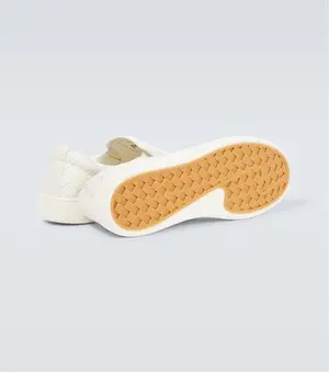 Bottega Veneta Sawyer Leather Slip-on Sneakers - White