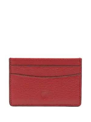 ASPINAL OF LONDON Logo-stamp Leather Cardholder - Red