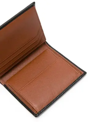 ASPINAL OF LONDON Logo-plaque Leather Wallet - Black