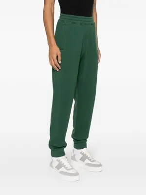 Maison Kitsuné Fox-appliqué Cotton Track Trousers
