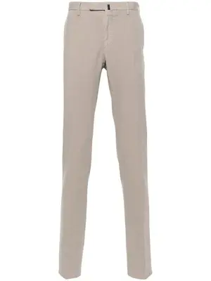 Incotex Light Grey Stretch-cotton Chinos - Neutrals