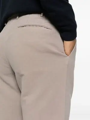 Incotex Light Grey Stretch-cotton Chinos - Neutrals