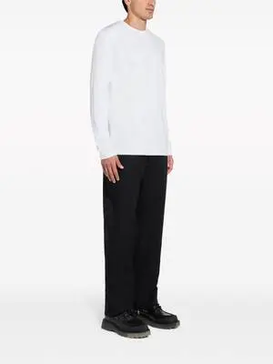 JIL SANDER Long-sleeved Cotton T-shirt - White