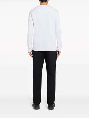 JIL SANDER Long-sleeved Cotton T-shirt - White