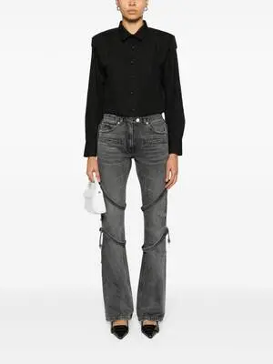 COURREGES Multi-strap Flare Jeans