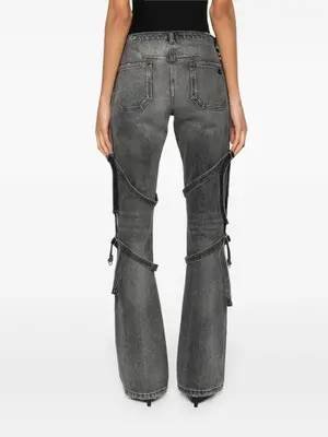 COURREGES Multi-strap Flare Jeans