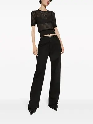 Dolce & Gabbana Monogram Jacquard Knit Top