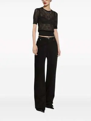 Dolce & Gabbana Monogram Jacquard Knit Top