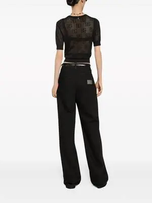 Dolce & Gabbana Monogram Jacquard Knit Top