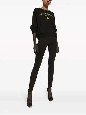 Dolce & Gabbana Logo-print Cashmere Jumper - Black