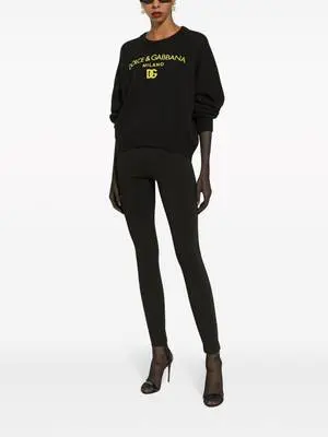 Dolce & Gabbana Logo-print Cashmere Jumper - Black