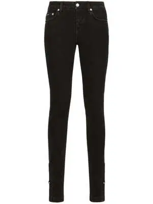 Dolce & Gabbana Mid-rise Skinny Jeans - Black