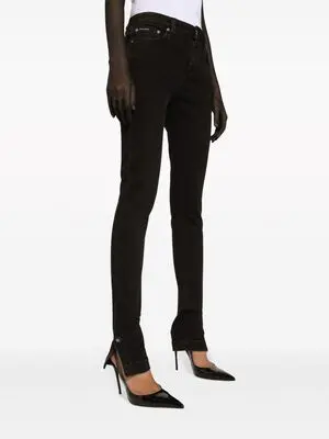 Dolce & Gabbana Mid-rise Skinny Jeans - Black