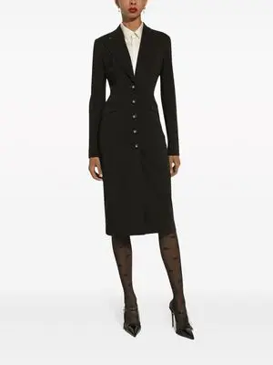 Dolce & Gabbana Logo-button Single-breasted Coat