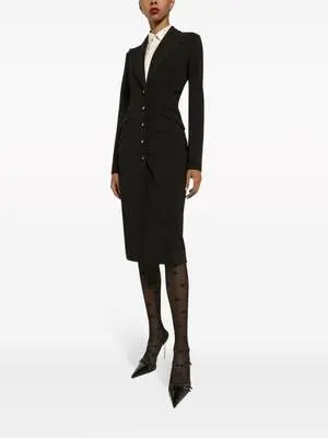 Dolce & Gabbana Logo-button Single-breasted Coat