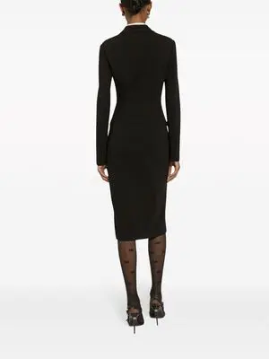 Dolce & Gabbana Logo-button Single-breasted Coat