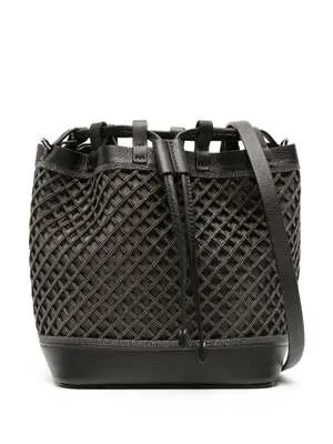 Brunello Cucinelli Monili Chain-embellished Bucket Bag Black