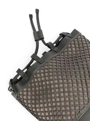 Brunello Cucinelli Monili Chain-embellished Bucket Bag - Black