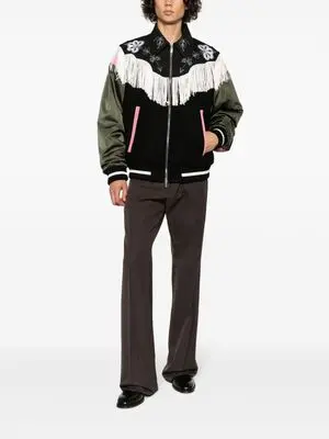 Dsquared2 Frayed-trim Bomber Jacket