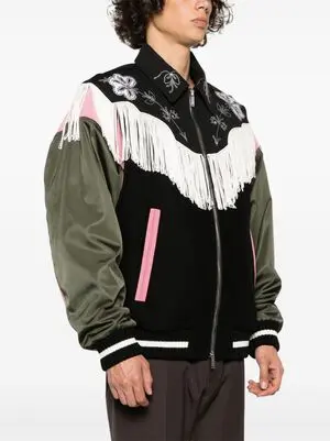 Dsquared2 Frayed-trim Bomber Jacket