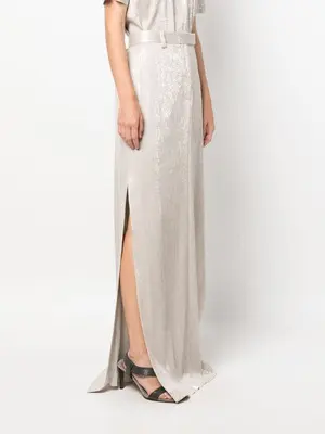 Brunello Cucinelli Sequin-embellished Maxi Skirt