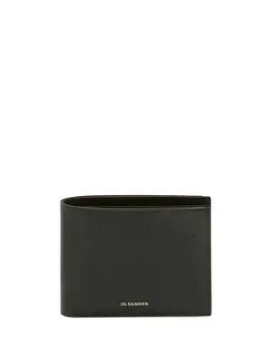 JIL SANDER Leather Bi-fold Wallet - Black