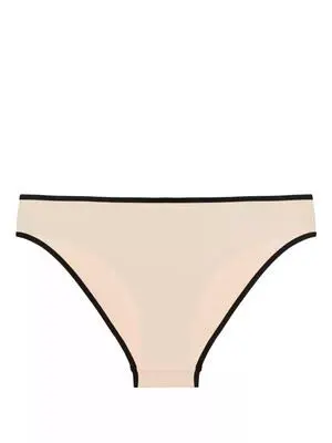 TOTEME Striped-edge Bikini Bottom - Neutrals