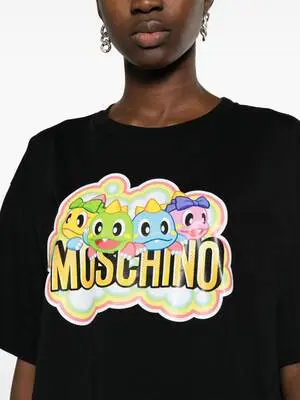 Moschino Cartoon-print Organic-cotton T-shirt