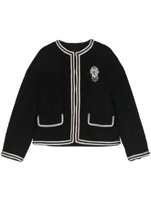 Gucci Brooch-detail Tweed Jacket