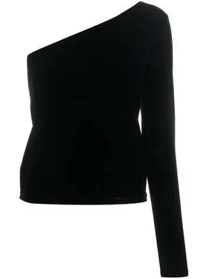 Polo Ralph Lauren One-shoulder Velvet Top
