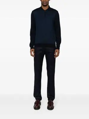 Corneliani Fine-knit Wool Polo Shirt