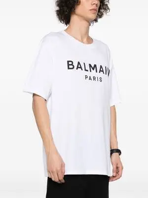 Balmain Logo-print Cotton T-shirt - White