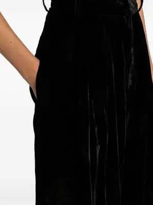 UMA WANG Pleated Velvet Trousers