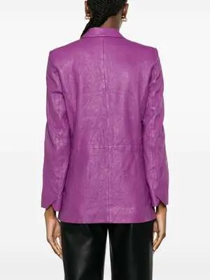Zadig&Voltaire Crinkled Leather Blazer