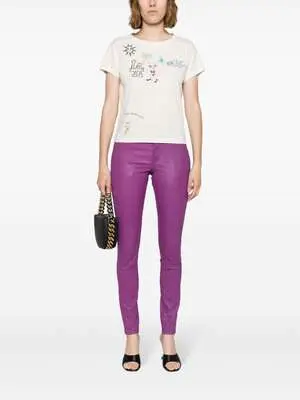 Zadig&Voltaire Phlame Crinkled Leather Trousers