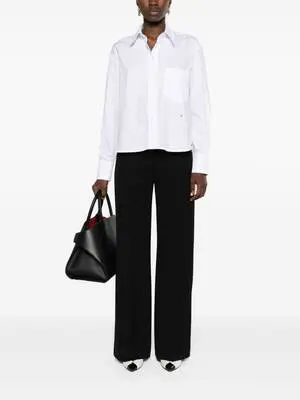 Victoria Beckham Alina Flared Trousers - Black