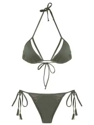 BRIGITTE Cut-out Triangle Bikini - Green