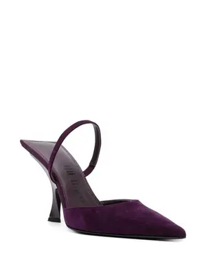 Attico Ester 95mm Slingback Mules - Purple