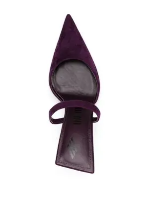 Attico Ester 95mm Slingback Mules - Purple