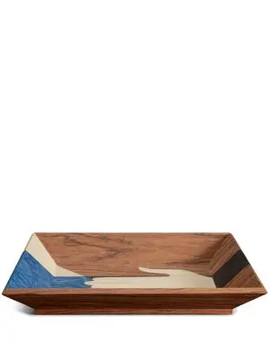 L'Objet Edgar Wood Tray - Brown