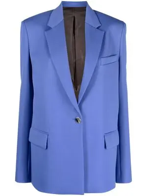 Attico Single-breasted Blazer - Blue